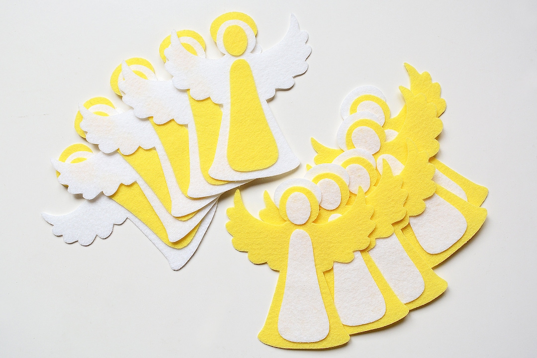Angels, 10 Felt Christmas Angels, Custom Garland, Prayer, Talismans ...