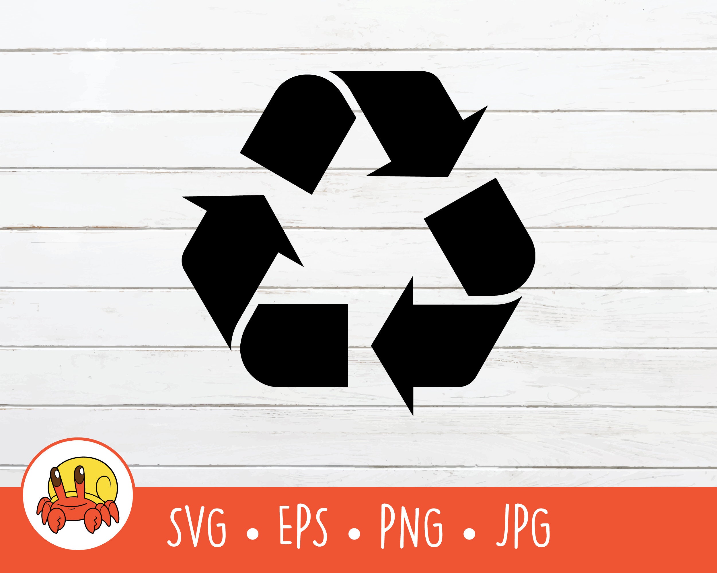 Recycling Symbol SVG Vector Recycle Logo Cut File For Cricut | Etsy