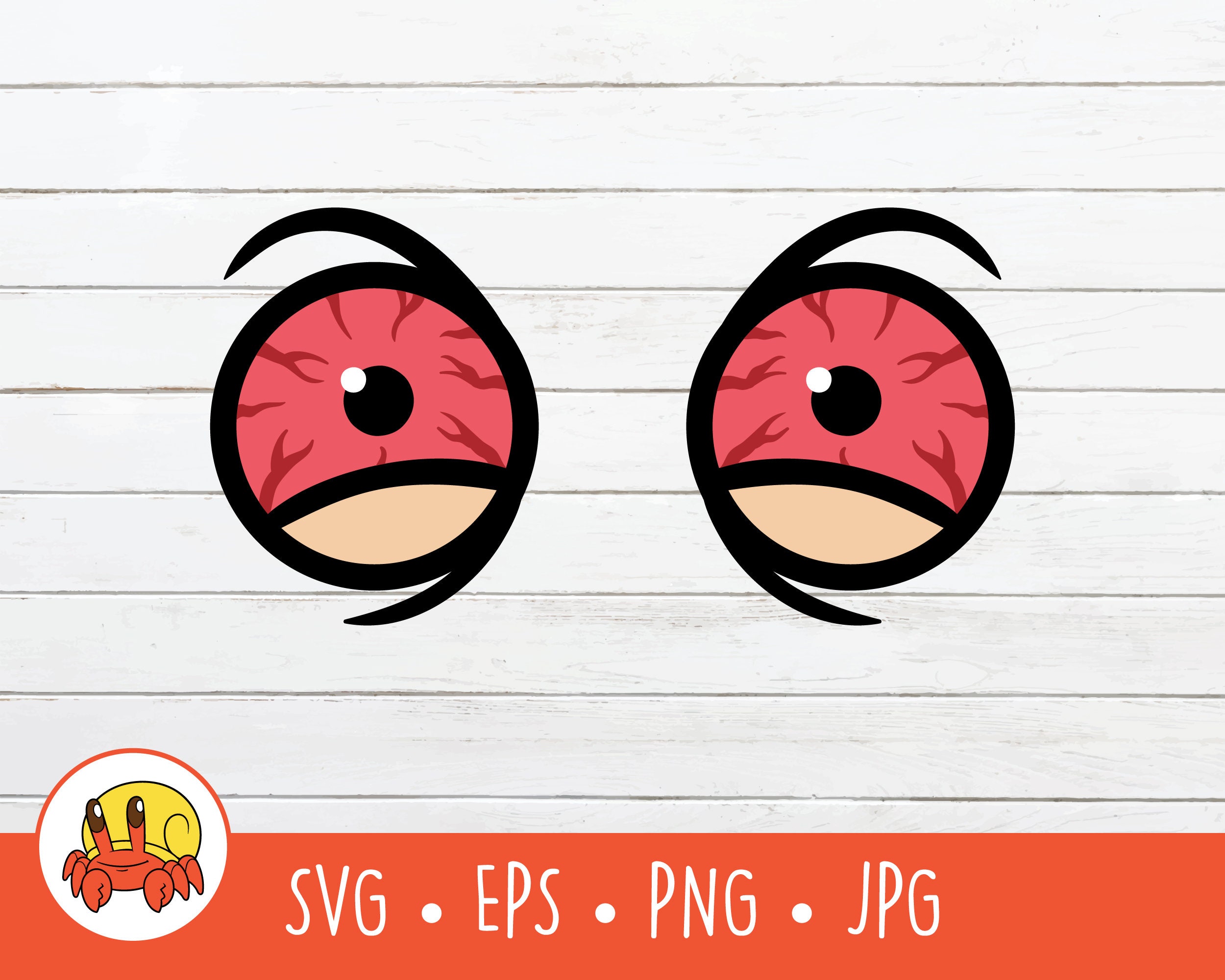 Bloodshot Eyes Clipart Red Eyes SVG Vector Intoxicated Red | Etsy