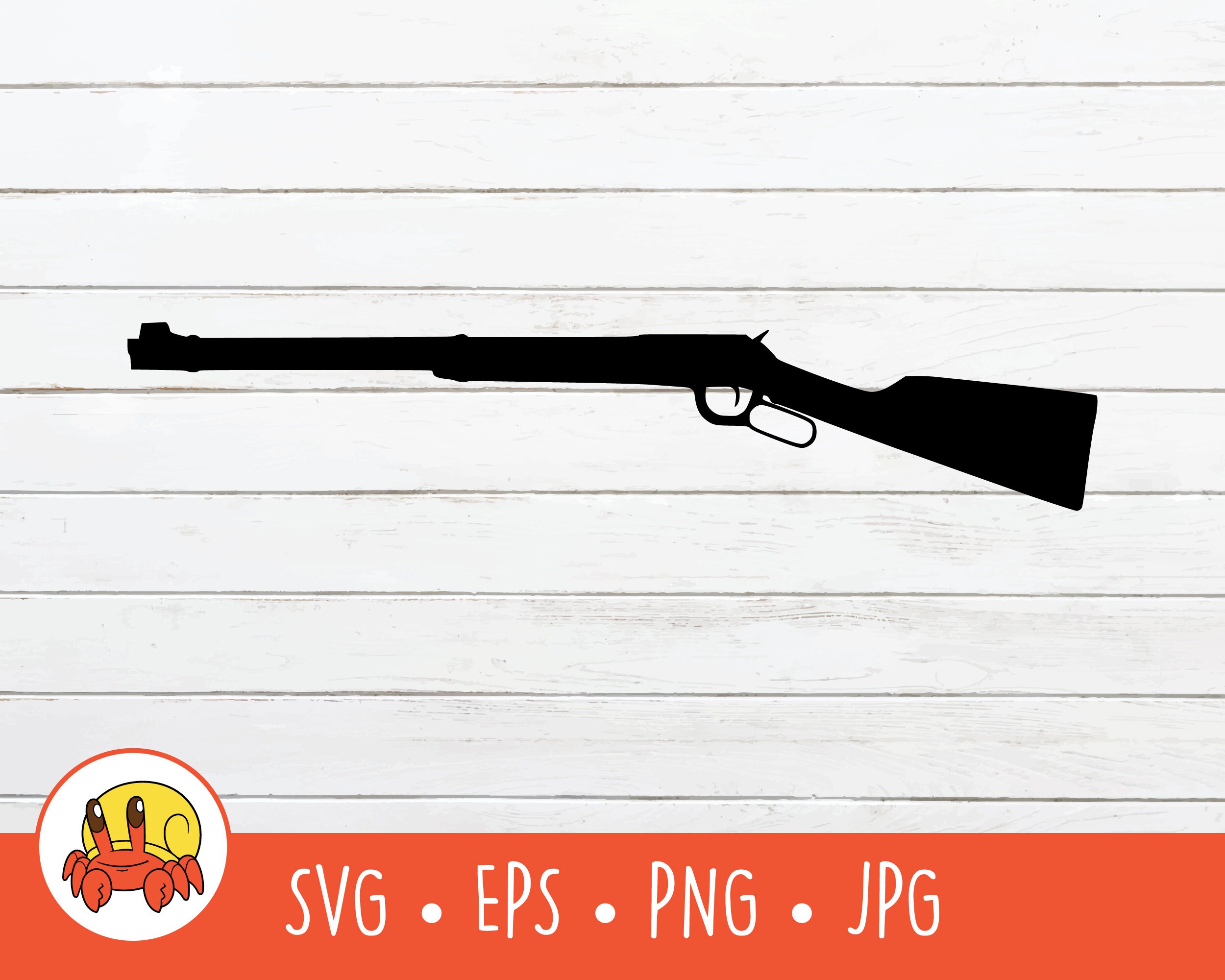 Rifle SVG Hunting Rifle Clipart Vector Rifle Cut File For | Etsy