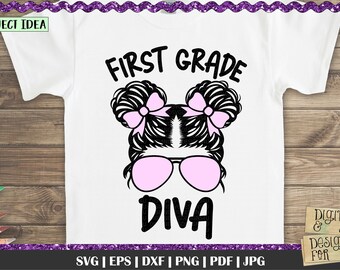 1st Grade Svg | Etsy