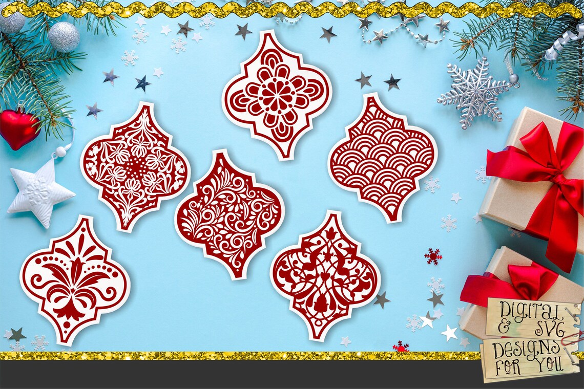 Arabesque Tile Ornament Pattern Bundle SVG Arabesque - Etsy