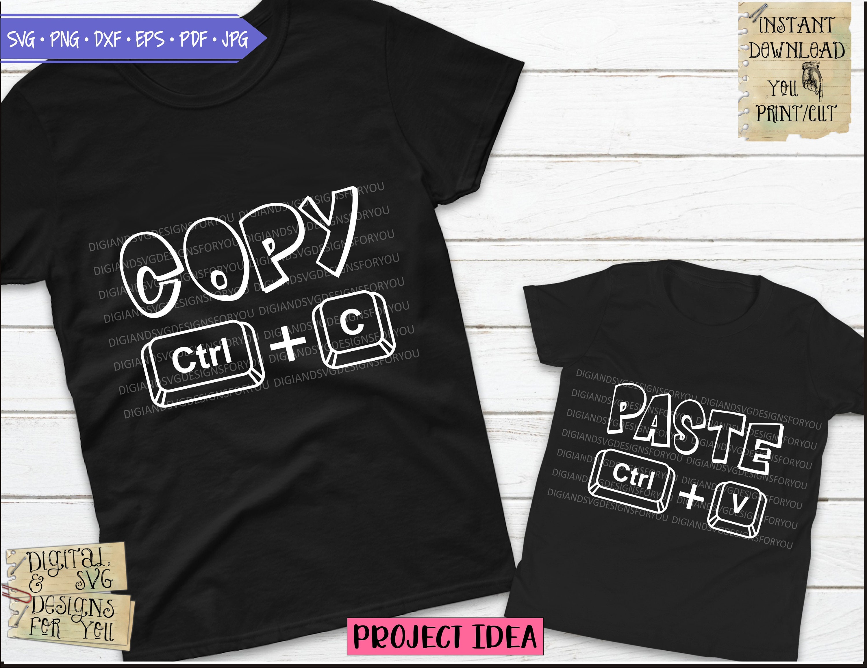 Copy and Paste svg Twins Svg Daddy And Me Svg Mommy and me | Etsy