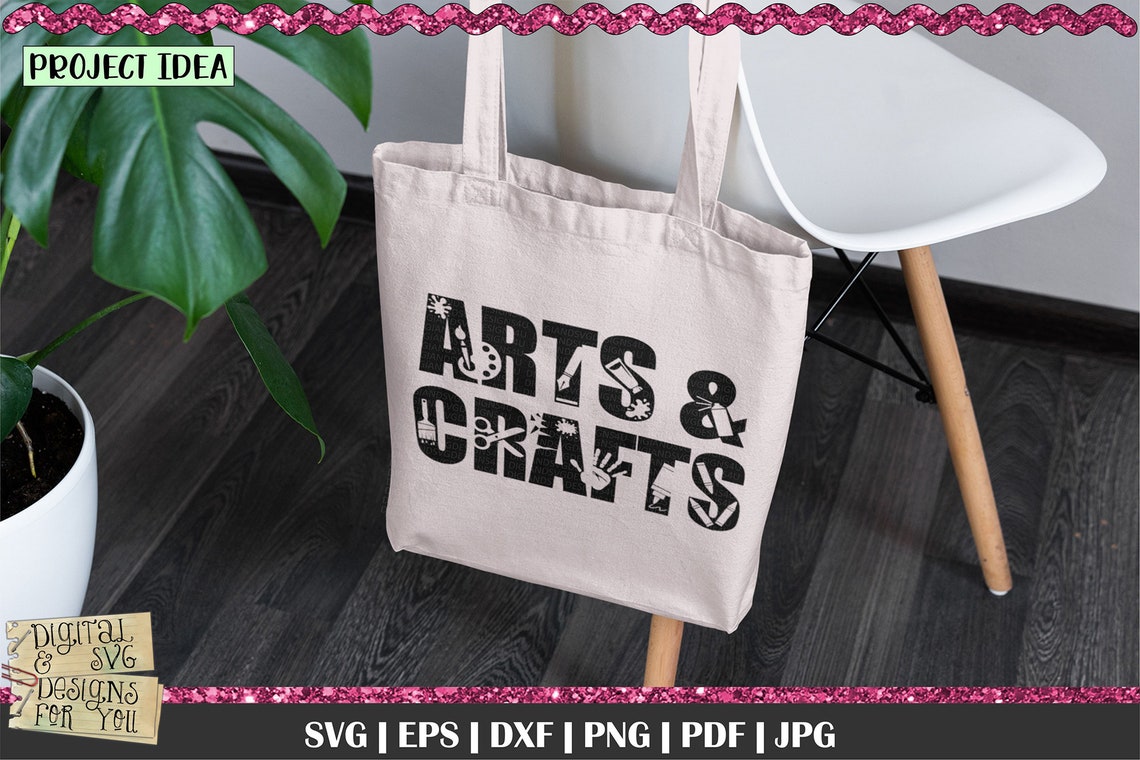 Arts and Crafts SVG Silhouette Svg Arts & Crafts Arts Svg - Etsy UK
