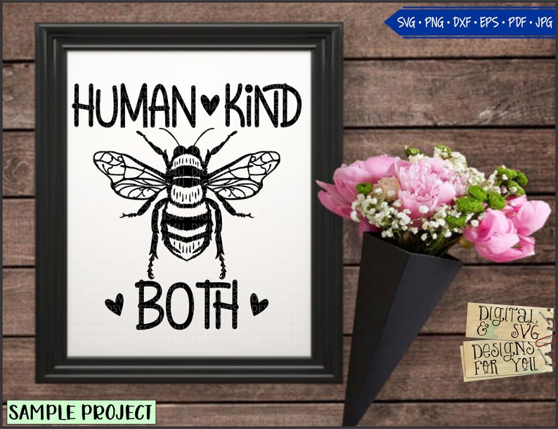 Humankind Be Both SVG Be Kind Svg Kindness SVG Kids Svg - Etsy