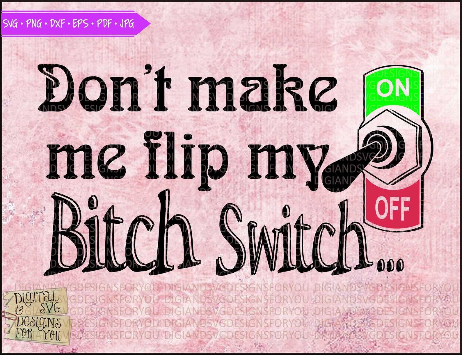 Bitch Switch Svg Bitch Mode Svg Flipped Switch Cut File | Etsy