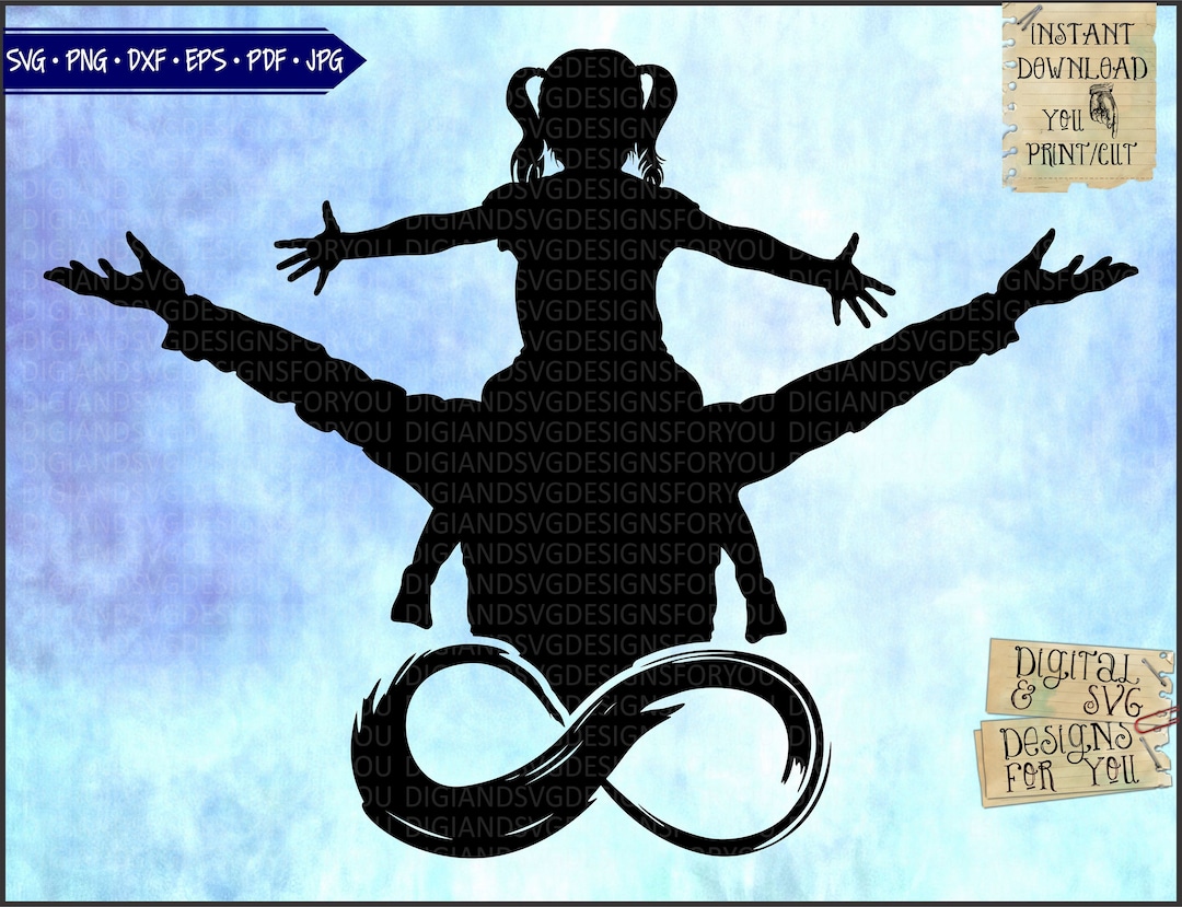 Father and Daughter Svg, Dad and Daughter Svg, Infinity Symbol ...