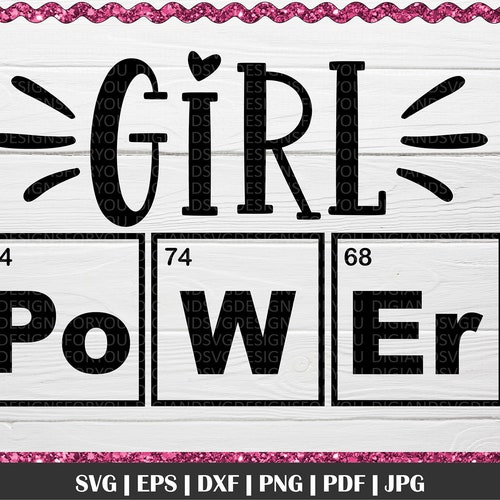 Girls Science SVG Girl Power Dxf Scientist Cricut Silhouette | Etsy