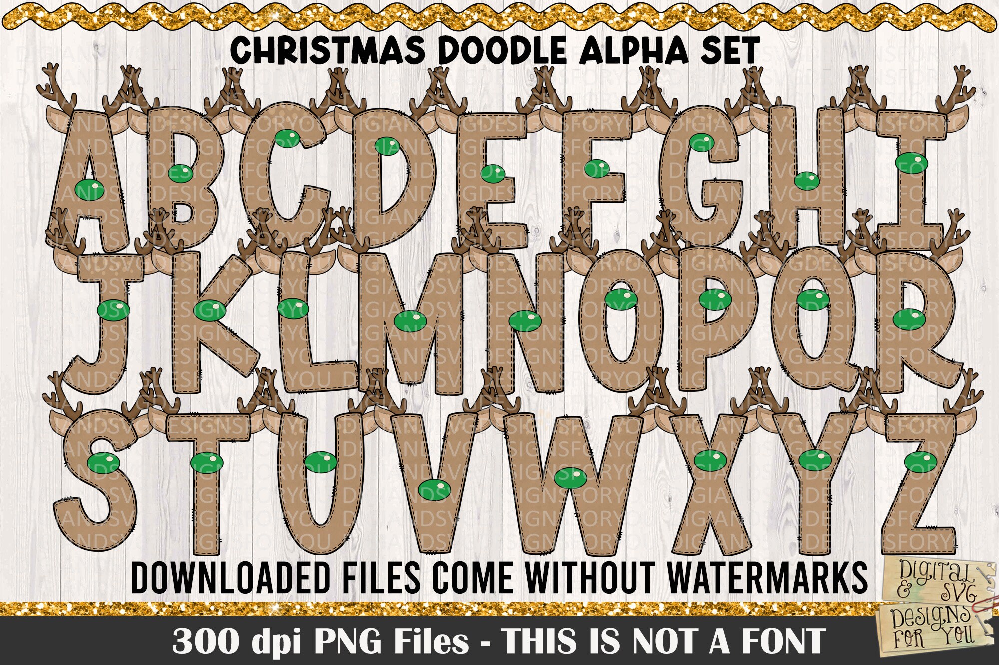 Christmas Doodle Letters, Christmas Alphabet, Doodle Letters, Alpha ...