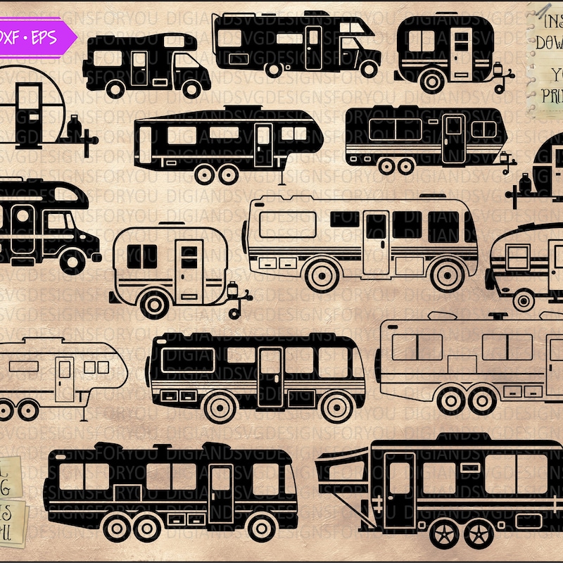 Rv Svg - Etsy