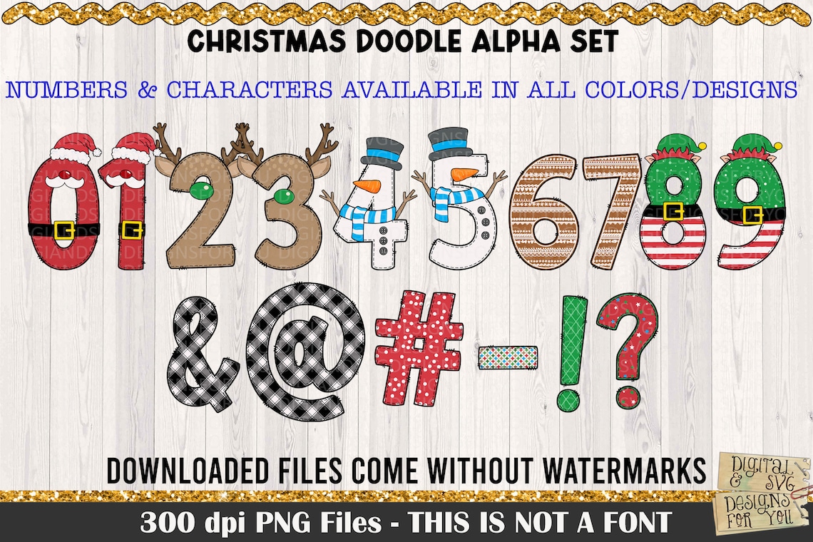 Christmas Doodle Letters, Christmas Alphabet, Doodle Letters, Alpha ...