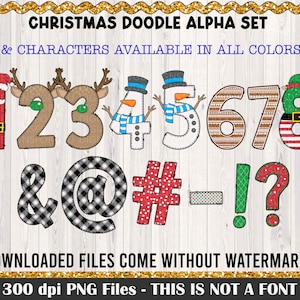 Christmas Doodle Letters, Christmas Alphabet, Doodle Letters, Alpha ...