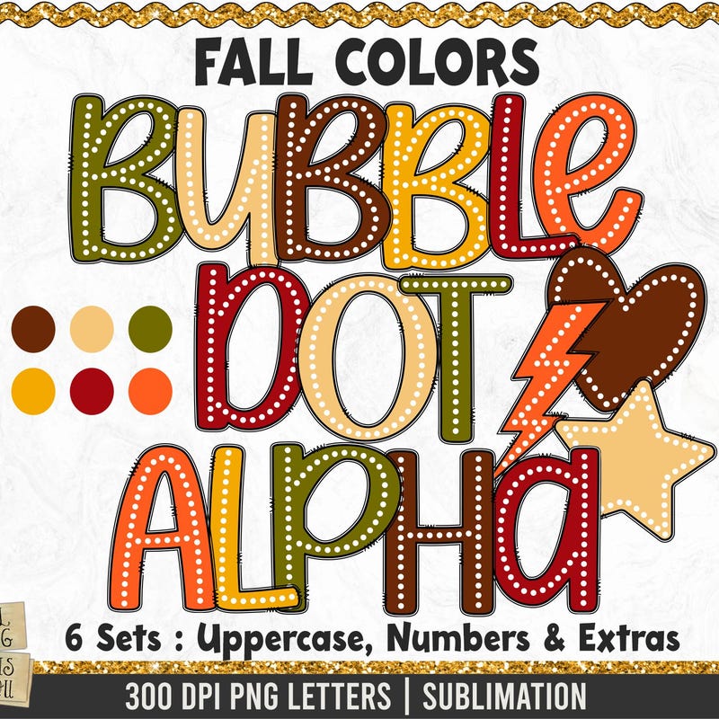 Thanksgiving Bubble Letters - Etsy