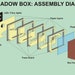 Cardstock / Paper Shadow Box Template 203mm X 203mm 8x8. Light Box 3d ...