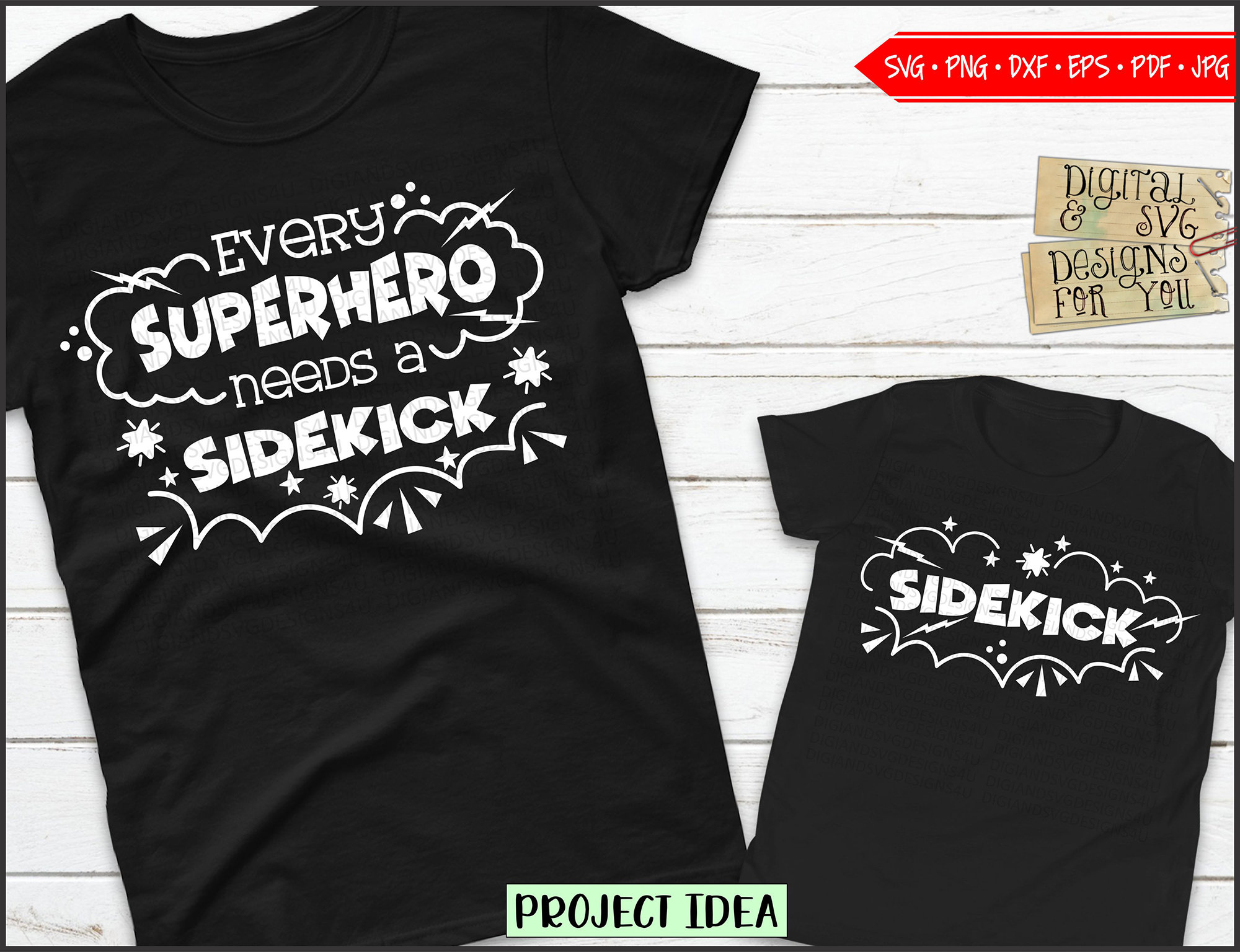 Every Superhero Needs a Sidekick Svg Sidekick SVG Fathers - Etsy Australia