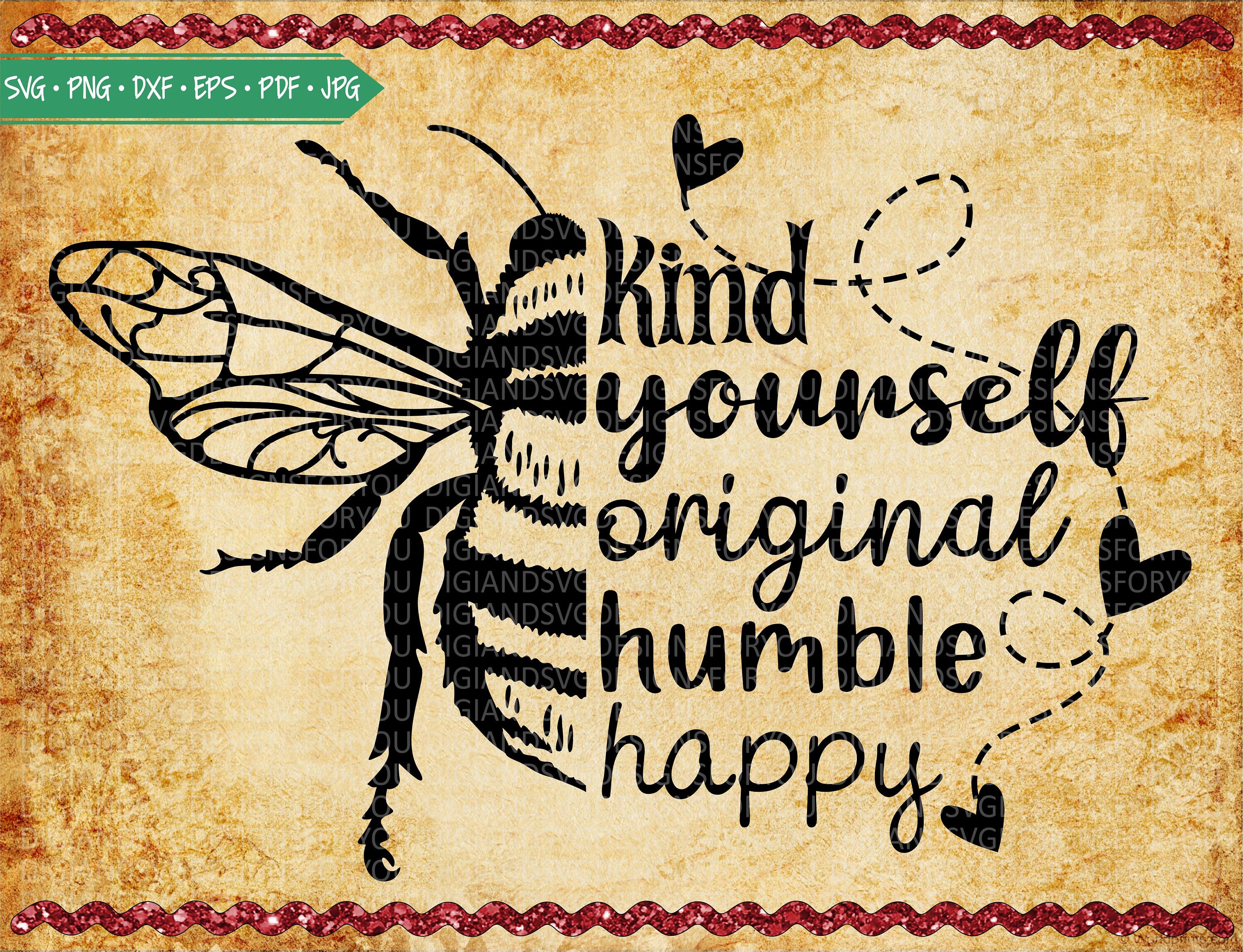 Bee Cut File Be Kind Bee Quotes Bee SVG Instant Download - Etsy Israel