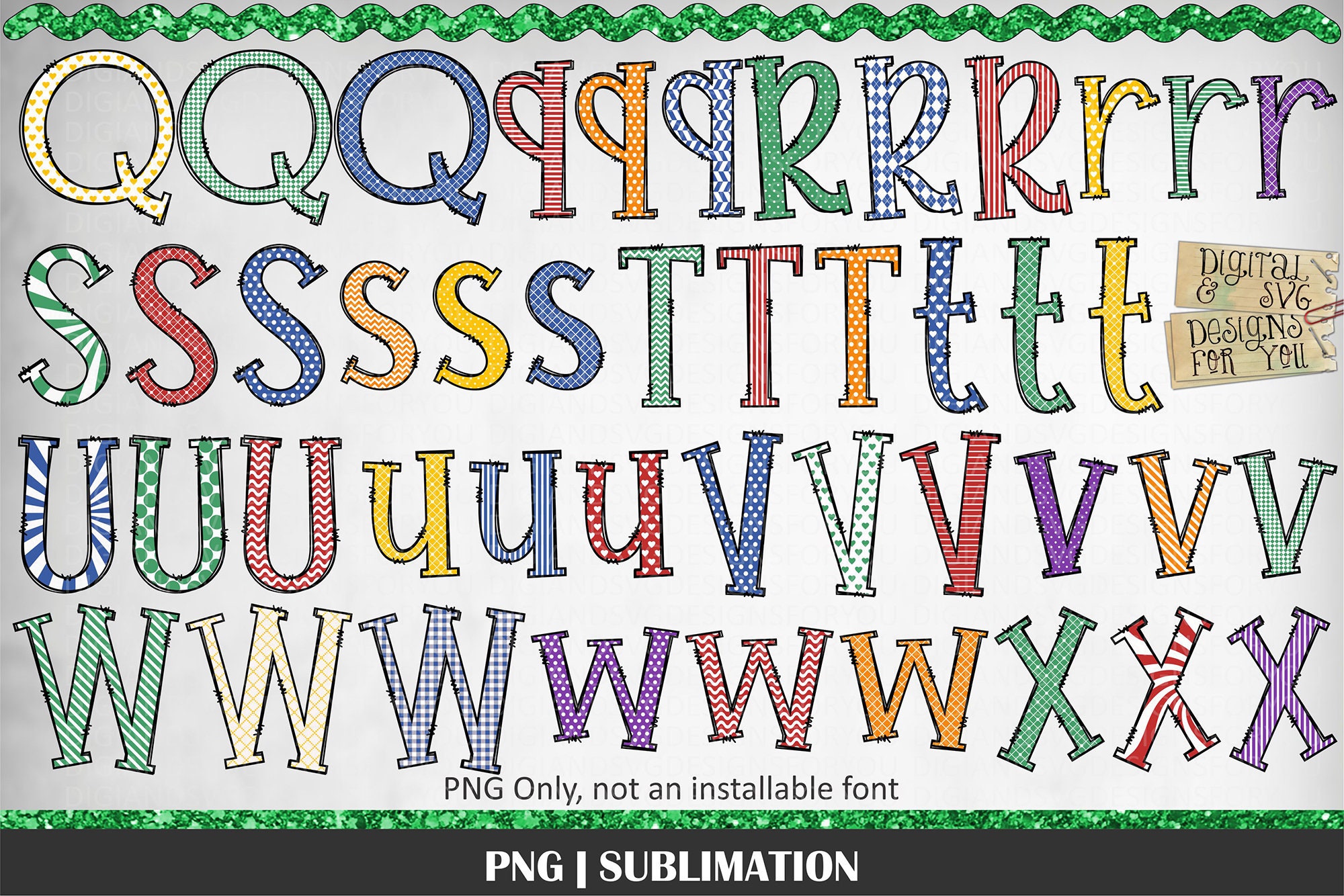 Doodle Letters Png, Doodle Alphabet, Colored Doodle Letters PNG, Doodle ...