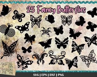 Fancy Butterfly Svg - Etsy