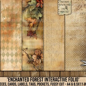 Enchanted Forest, Interactive Folder, Loaded Pockets, Fairies, Woodland ...
