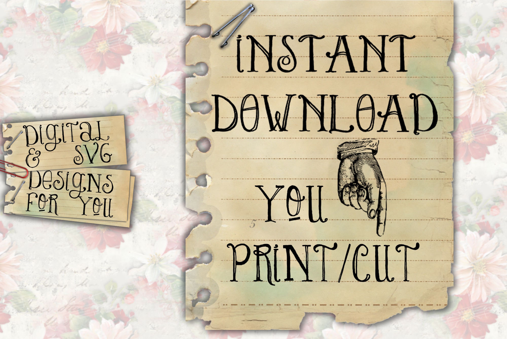 Vintage Labels Floral ATC Grunge Printable Junk Journal - Etsy