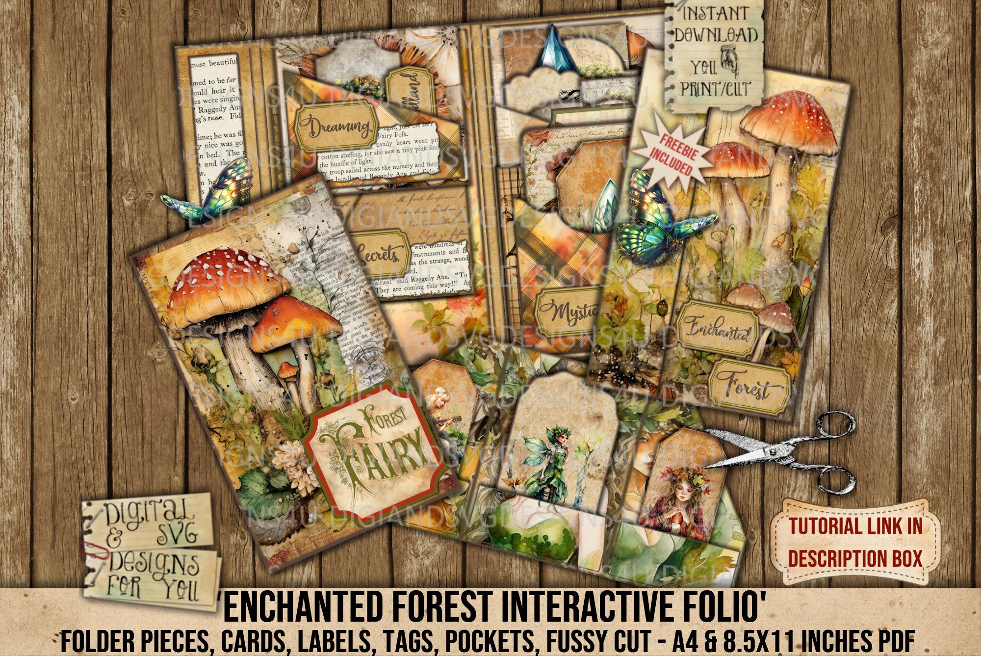 Enchanted Forest, Interactive Folder, Loaded Pockets, Fairies, Woodland ...