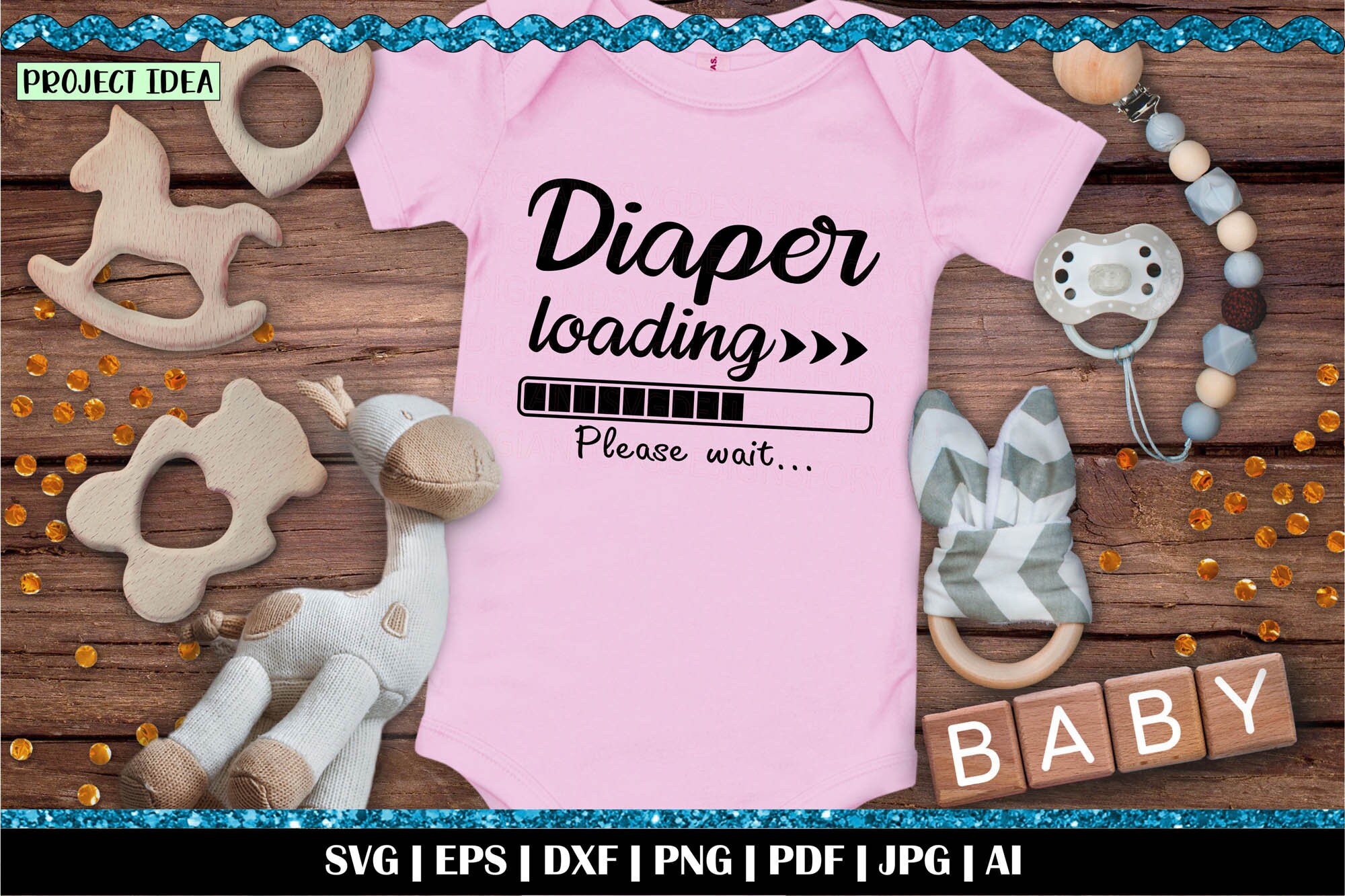 Diaper Loading Onesie Svg Funny Baby Diaper Saying Baby | Etsy