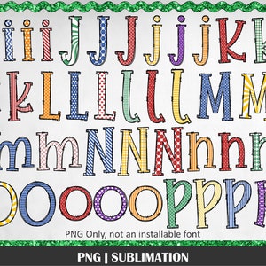 Doodle Letters Png, Doodle Alphabet, Colored Doodle Letters PNG, Doodle ...