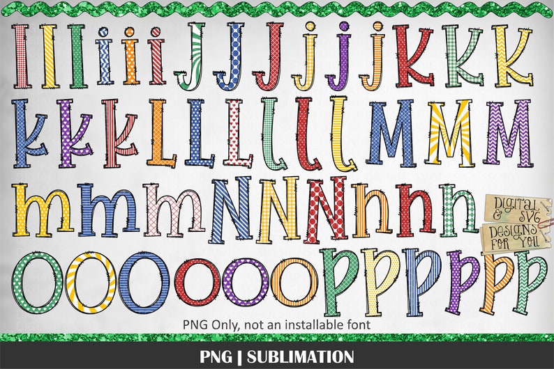 Doodle Letters Png, Doodle Alphabet, Colored Doodle Letters PNG, Doodle ...
