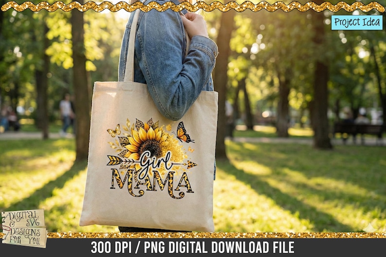 Girl Mama PNG, Leopard Print Sunflower Png, Mama Png, Girl Mama ...