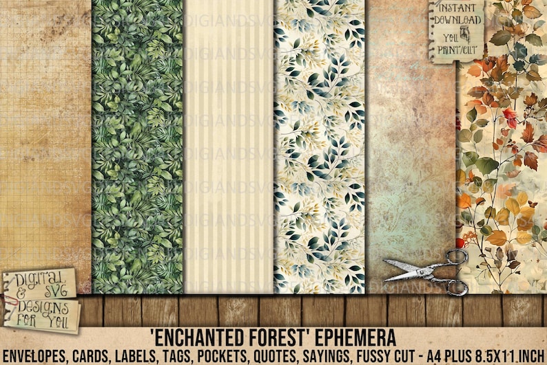 Enchanted Forest, Ephemera, Fairies, Elves, Trolls, Woodland Creatures ...