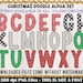 Christmas Doodle Letters, Christmas Alphabet, Doodle Letters, Alpha ...