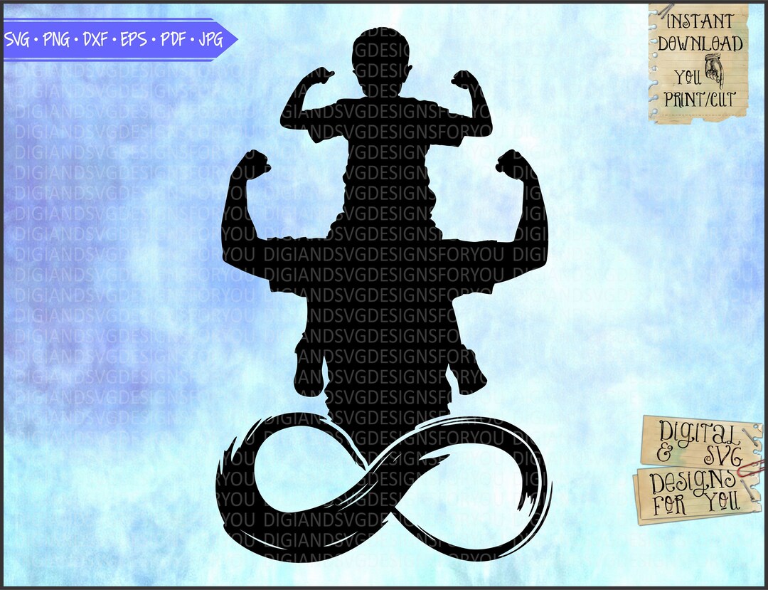 Father and Son Svg, Dad and Son Svg, Infinity Symbol, Infinity Sign ...