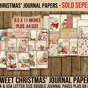 Sweet Christmas, Ephemera, Treats, Envelopes, Journal Cards, Tags ...