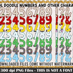 School Doodle Letters, Back to School PNG Alphabet Bundle, Teacher ...