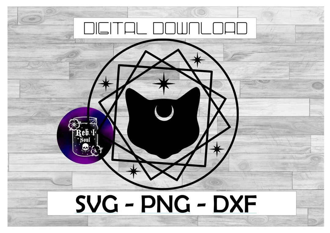 Geometric Cat SVG, PNG, DXF Pdf File, Digital Download, Cutting File ...