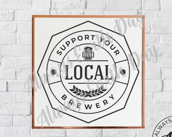 Local Brewery Svg - Etsy