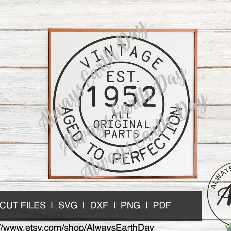 1952 Birthday - Etsy