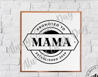 Mama Est 2020 Svg - Etsy