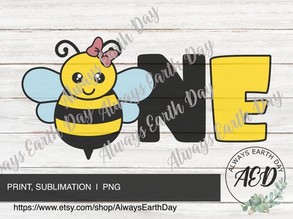 Cute Bee Birthday Png One Bee Png 1st Birthday Png 1st | Etsy
