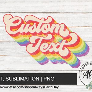 Custom Retro Text Png, Custom Text Png, Custom Name Png, Retro ...