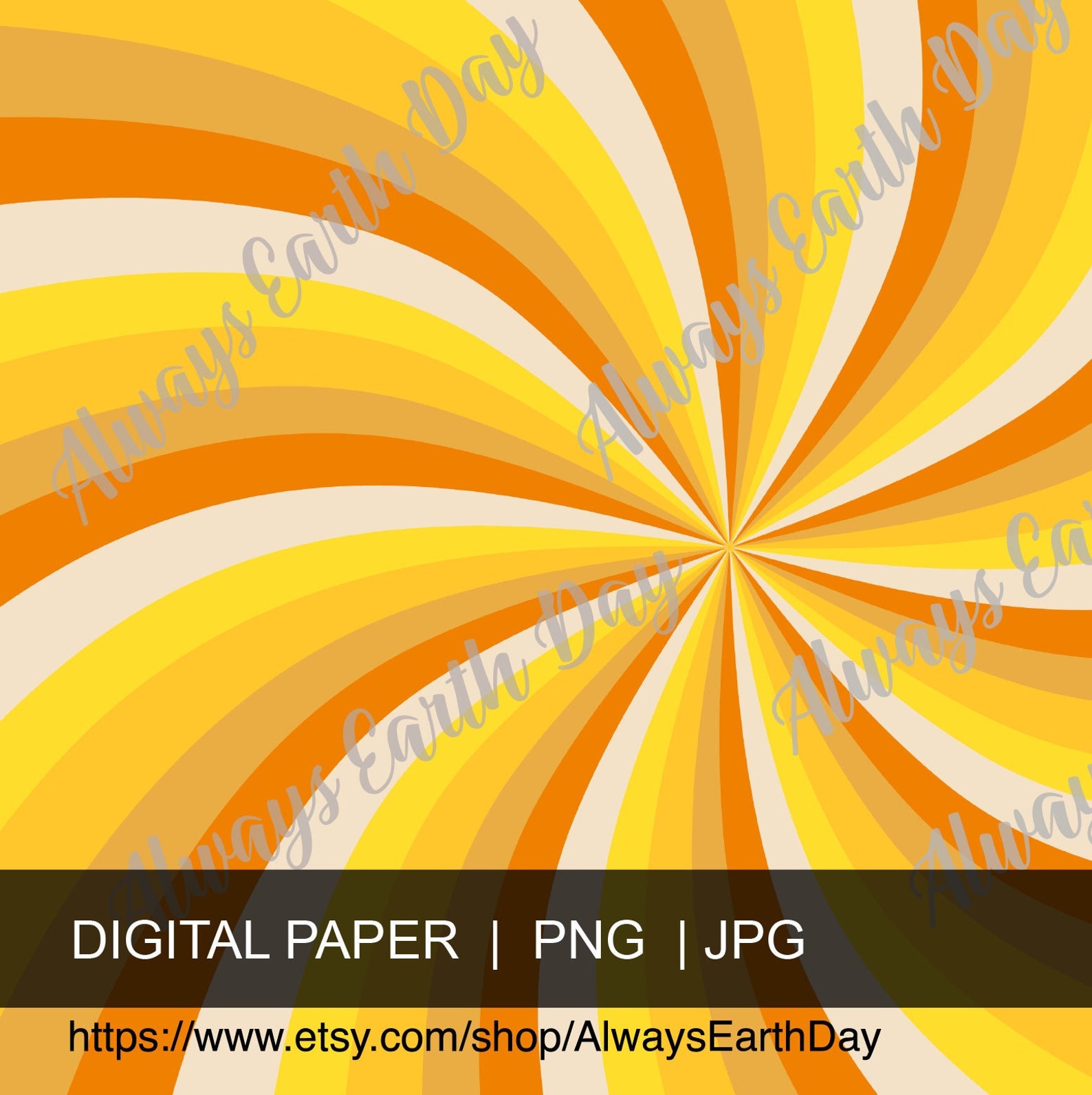 Retro Digital Paper Sunburst Digital Paper Sunshine Summer | Etsy