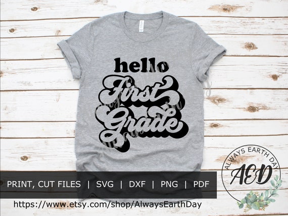 Hello First Grade Svg First Grade Shirt First Grade Crew - Etsy