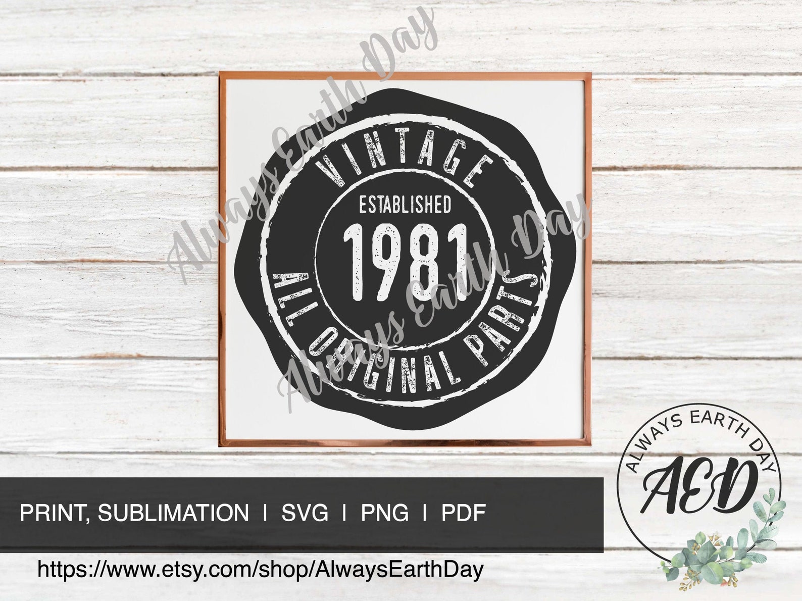 Vintage 1981 Svg 1981 Birthday Svg Turning 40 Svg Aged to - Etsy