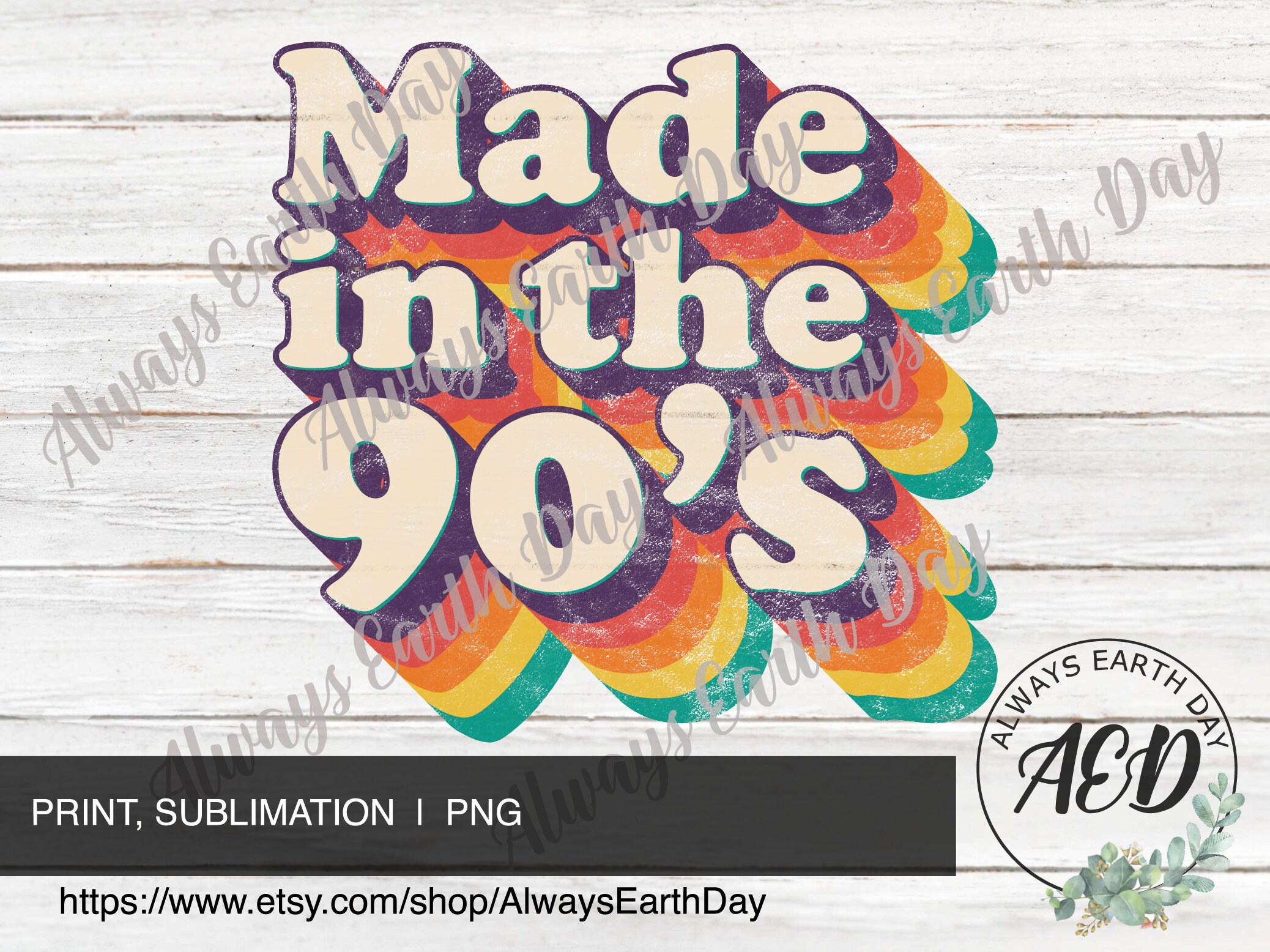 Made in the 90s Png Made in the 90s Sublimation Download 90s | Etsy