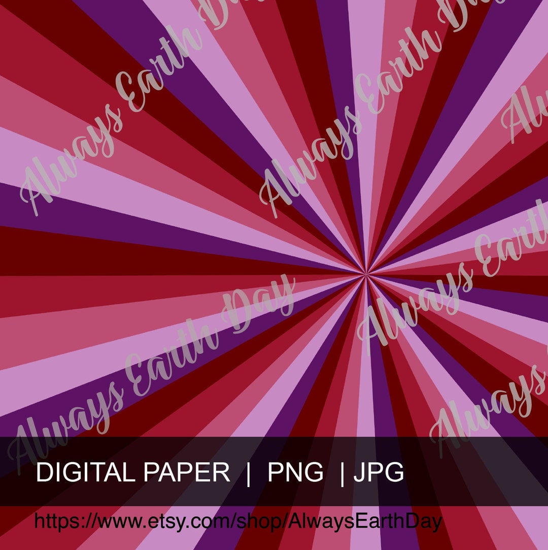 Retro Digital Paper, Sunburst Digital Paper, Sunburst Background, Retro ...