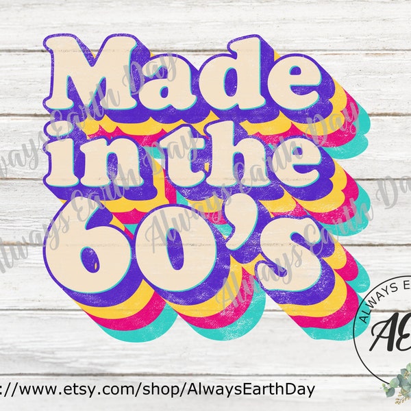 Made in the 60s Svg - Etsy UK