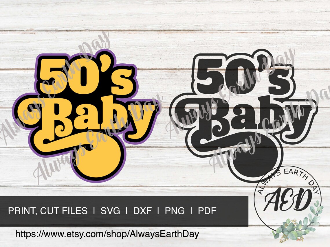 50s Baby svg Made in the 50s svg 50s Baby png Born in the | Etsy