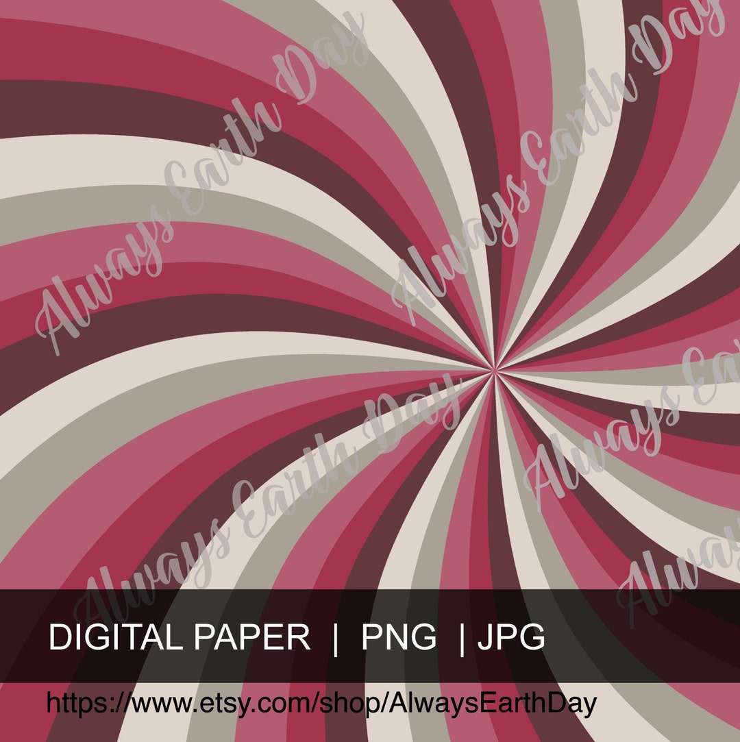 Retro Digital Paper, Sunburst Digital Paper, Retro Background, Retro ...