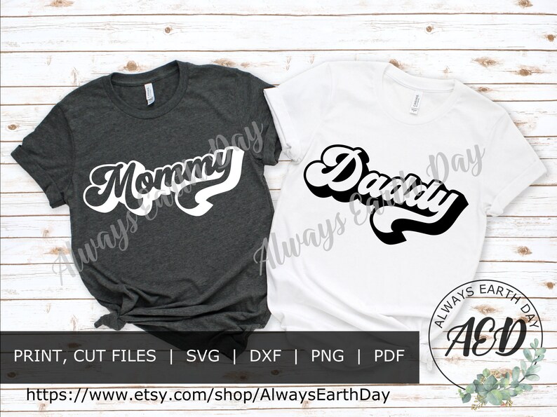 Mommy and Daddy Svg Bundle Mama Svg Mommy Svg Mom Svg | Etsy