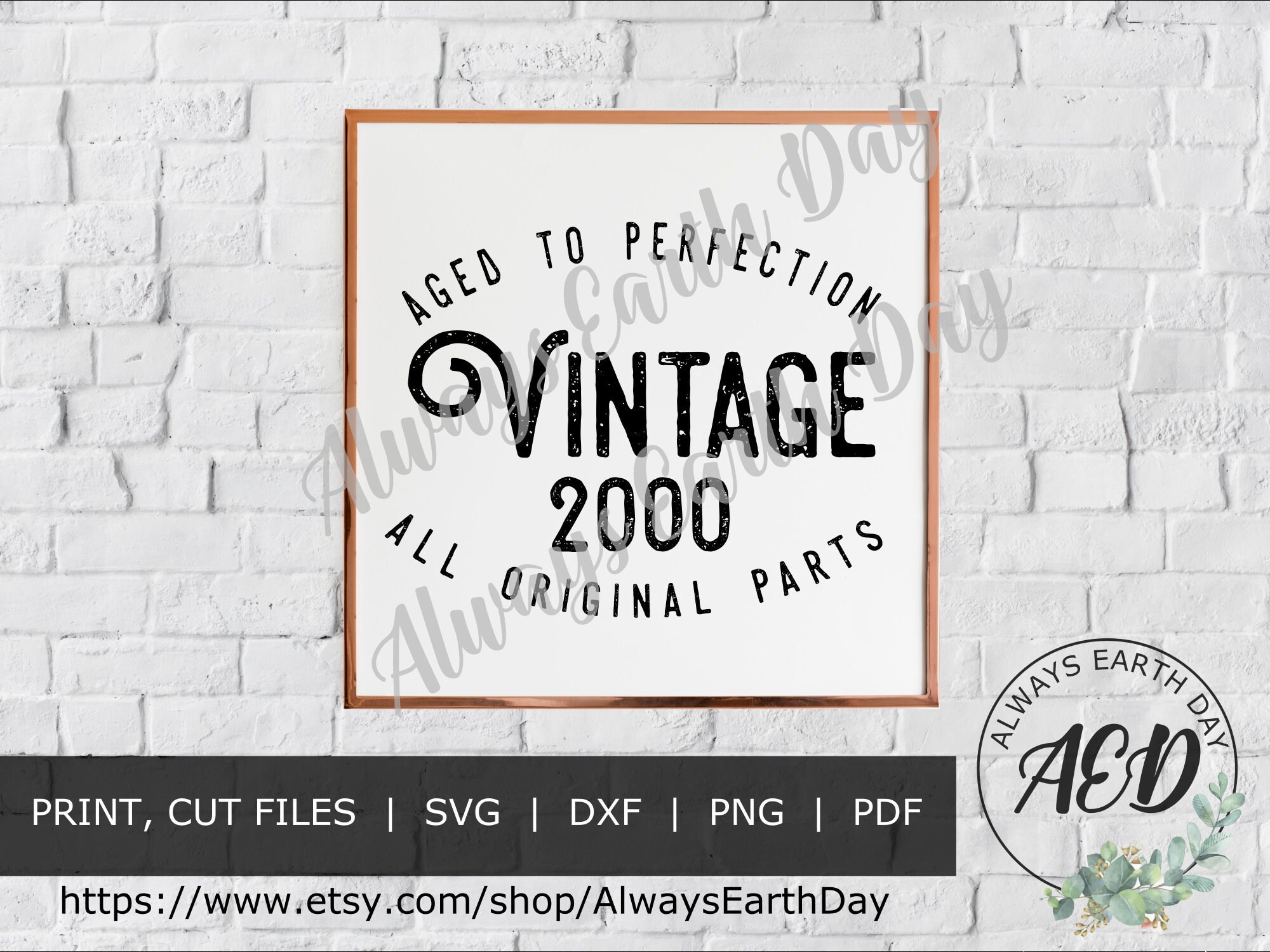 Vintage 2000 svg 2000 Birthday svg 21st Birthday svg | Etsy